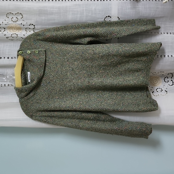 Serengeti | Sweaters | Envelope Neck Greenmulti Sweater | Poshmark